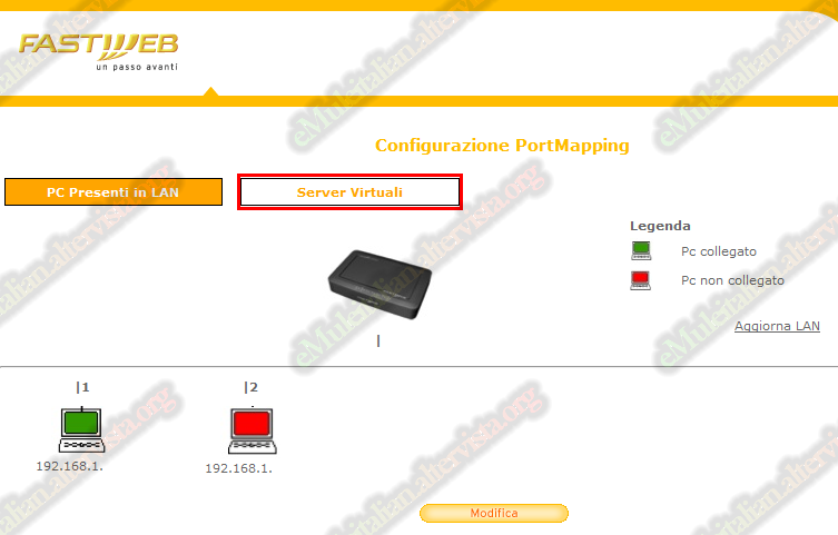 fastweb portmapping configurazione porte - emuleaiutoonline