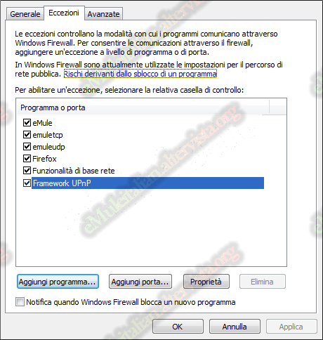 upnp configurazione porte - emuleaiutoonlin.altervista.org